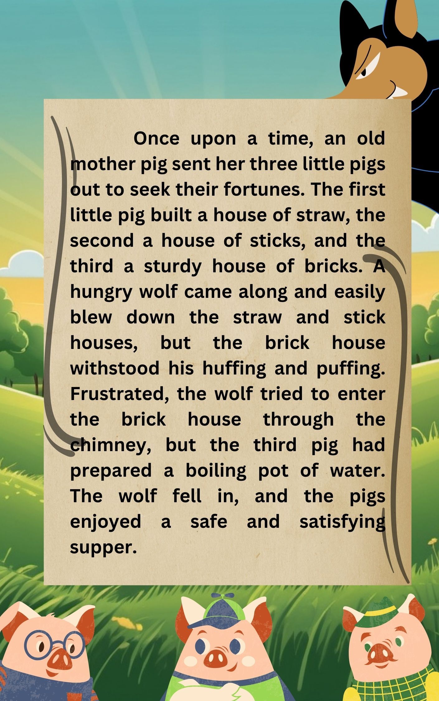 Three Little Pigs Short Story Summary With M - Infoupdate.org