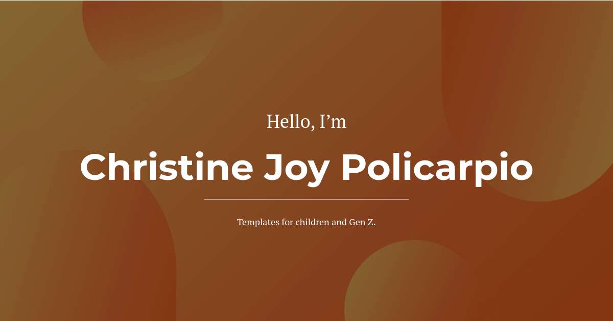 Christine Joy Policarpio