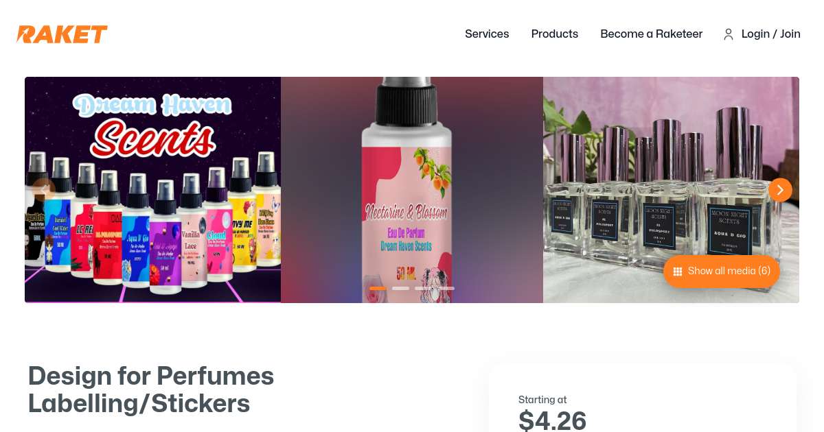 Design for Perfumes Labelling/Stickers by yshasim7 - Raket.PH