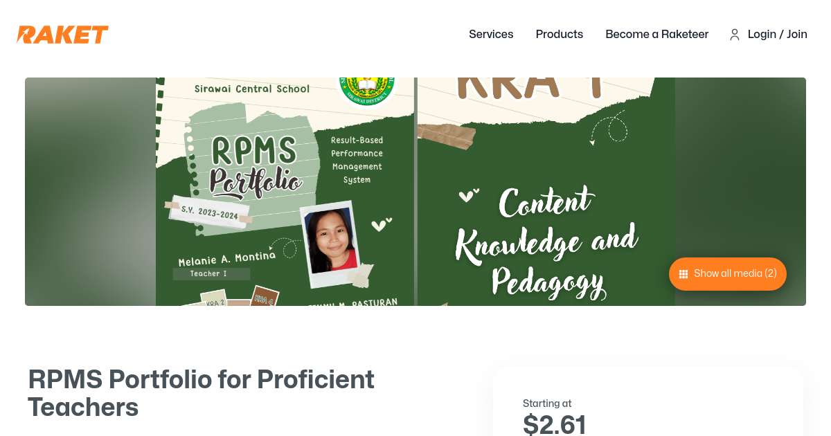 I will make RPMS Portfolio for Proficient and Highly Proficient ...