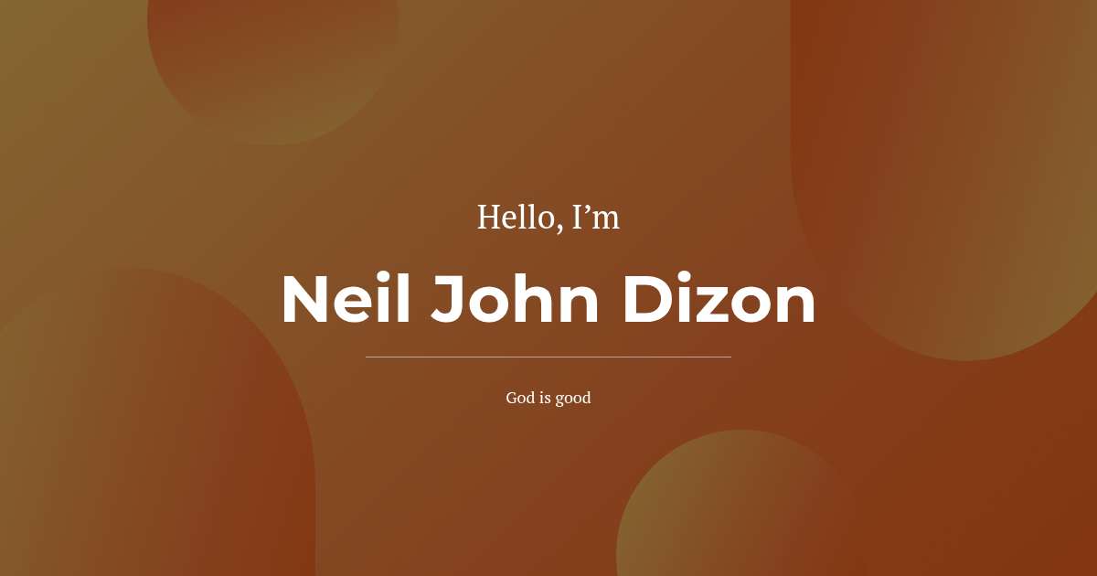 Neil John Dizon