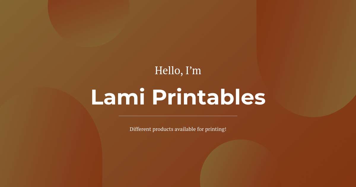 Lami Printables