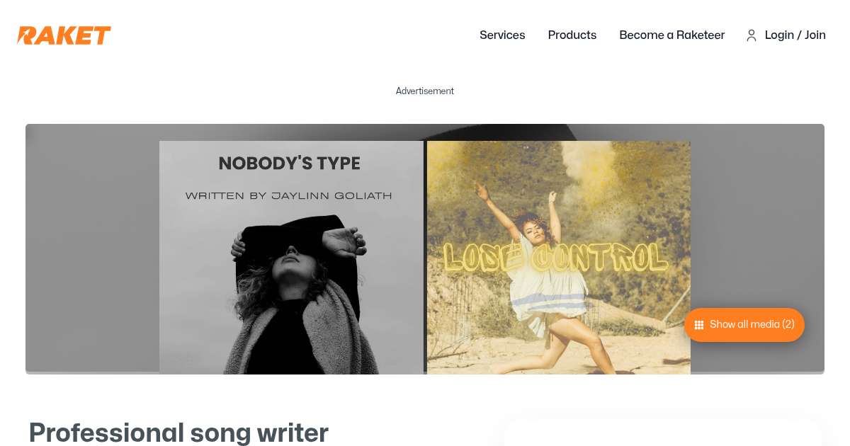 Professional song writer by jaylinngoliat05 - Raket.PH