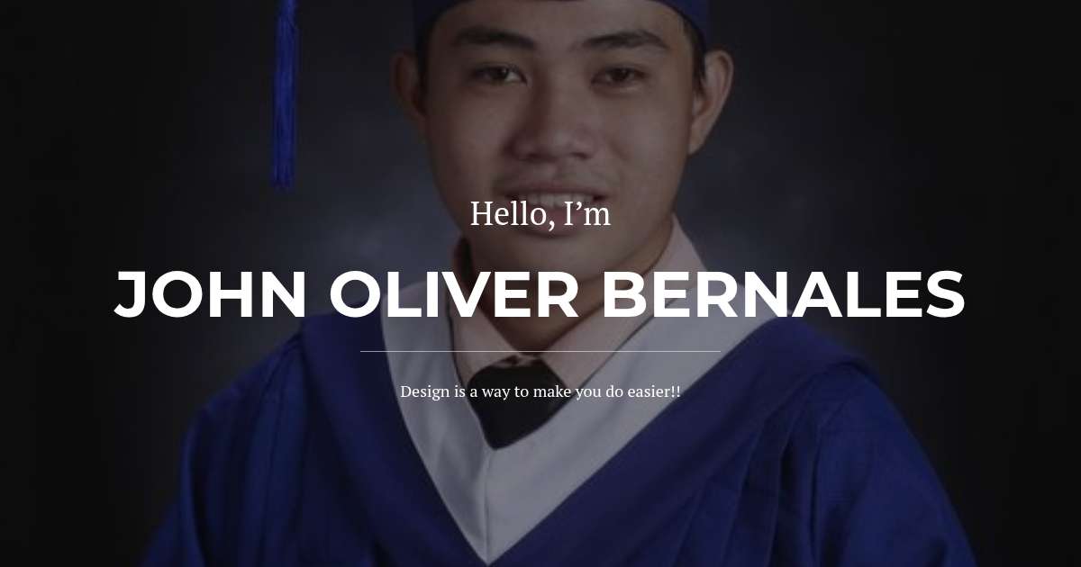 JOHN OLIVER BERNALES
