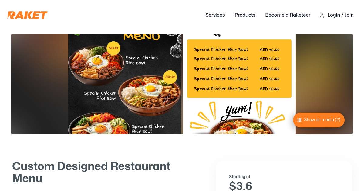 Custom Designed Restaurant Menu by marzancreatives - Raket.PH