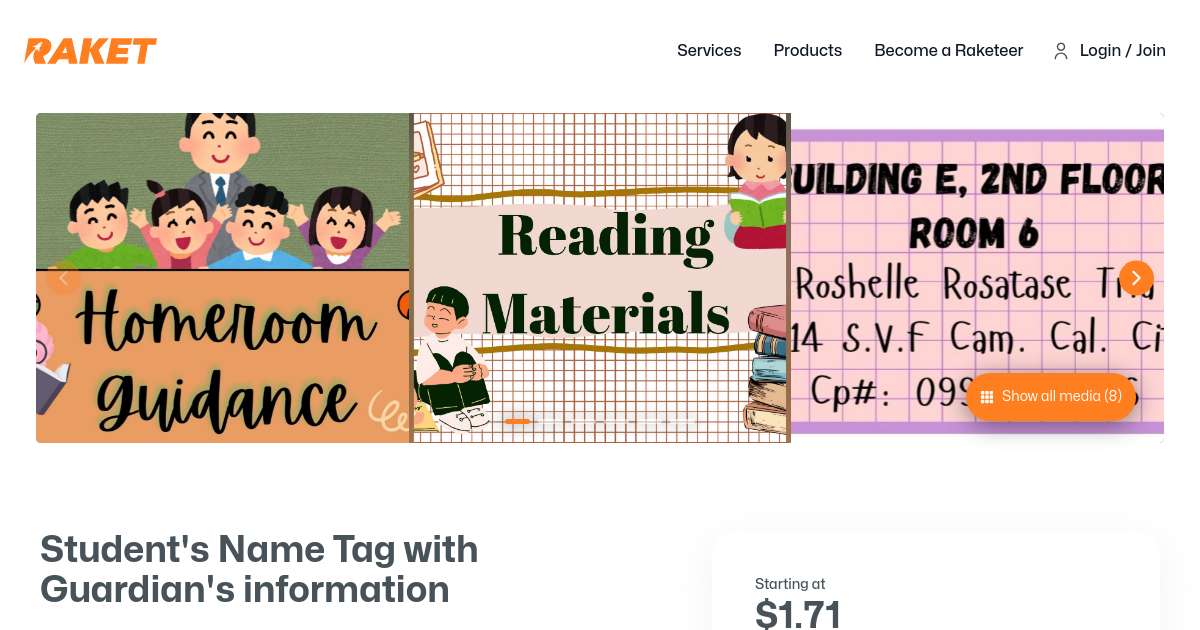 Student's Name Tag with Guardian's information by roshelleshanemateo03 ...