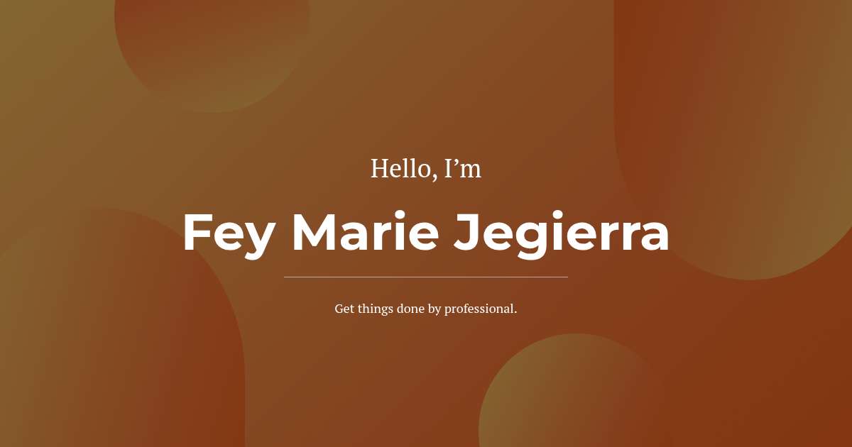 Fey Marie Jegierra