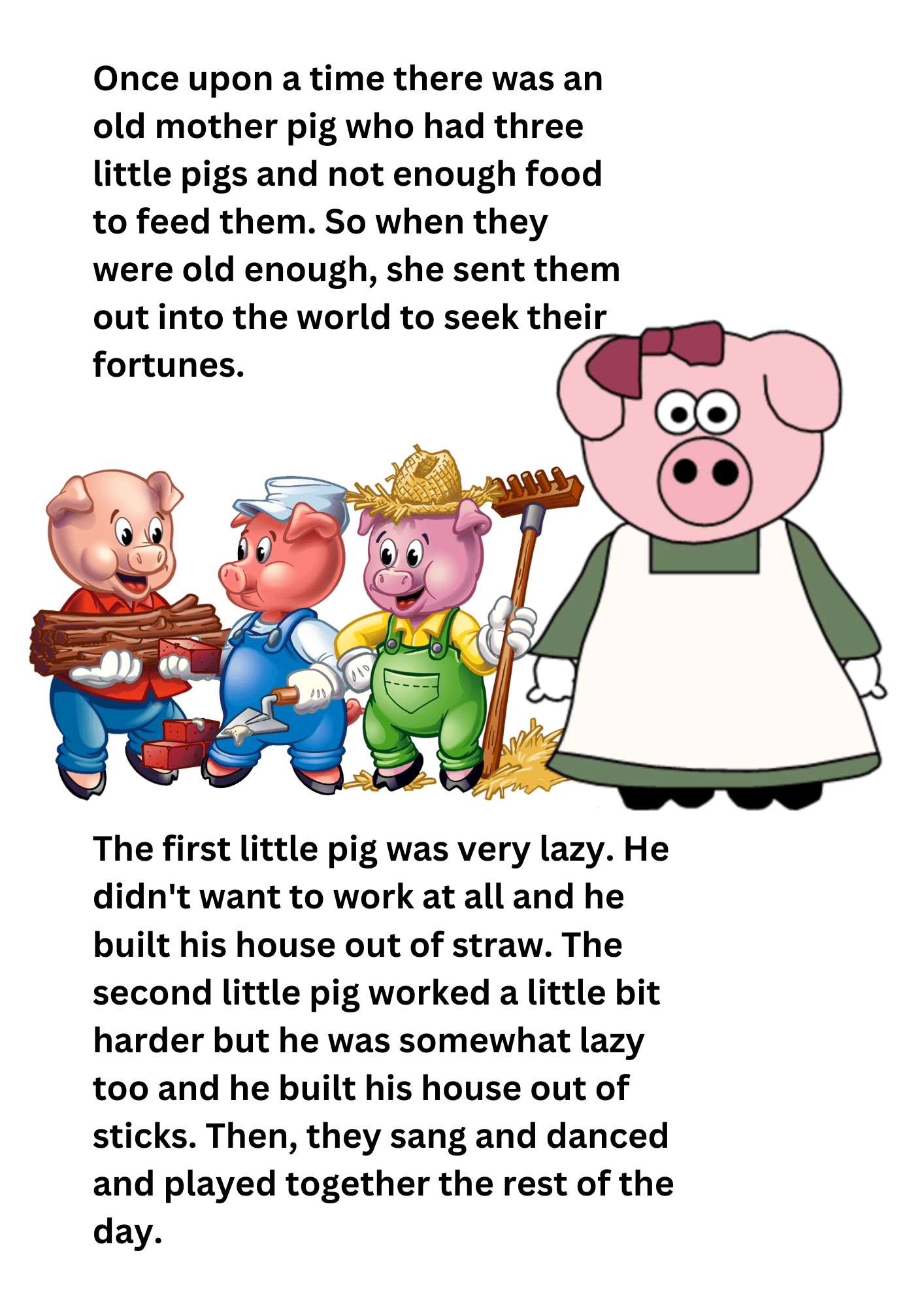 Three Little Pigs Printable Book The Three Little Pigs | Activities,