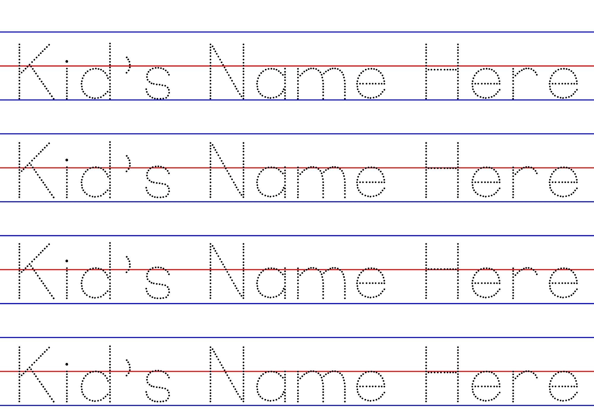 Name Tracing Worksheet