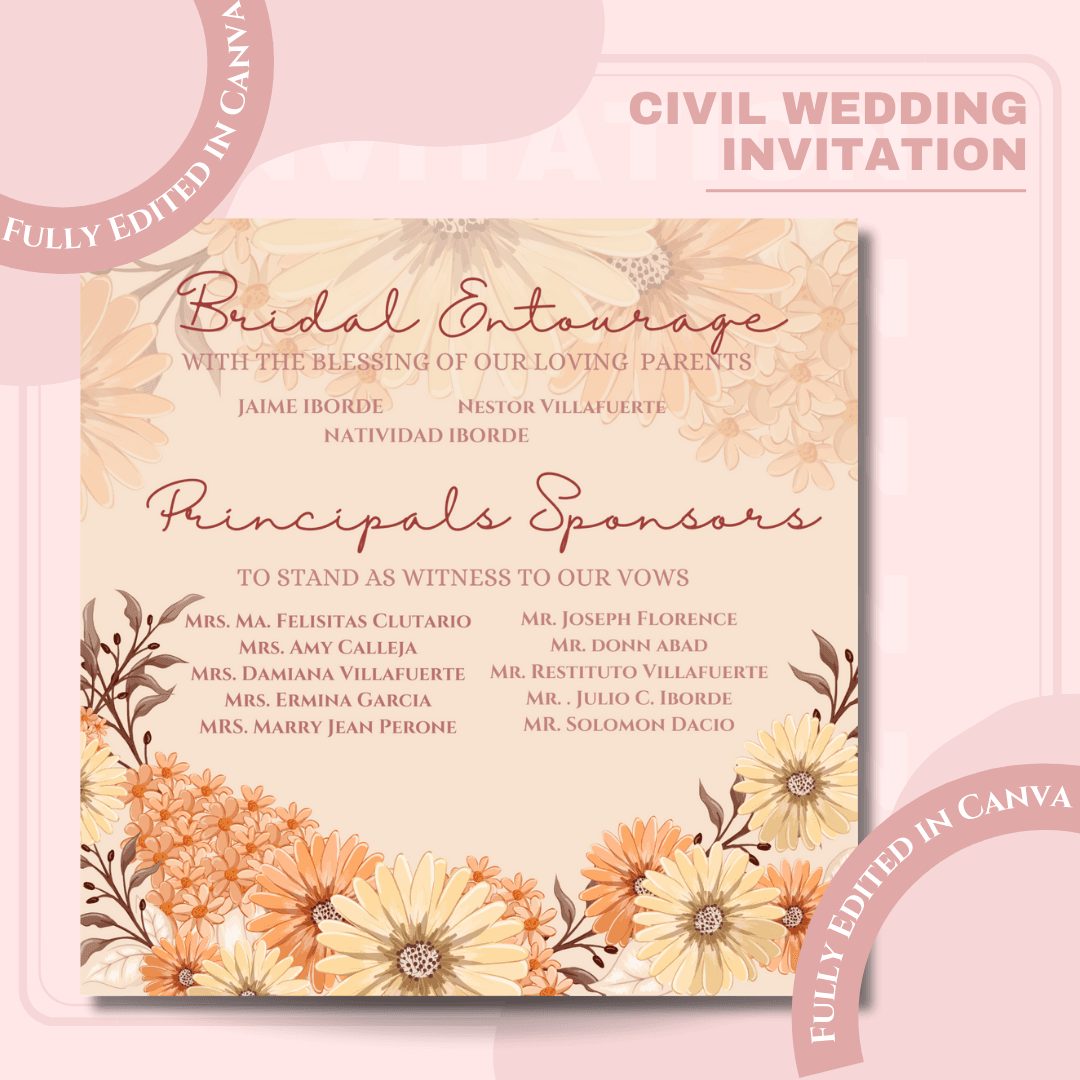 Civil Wedding Invitation Format