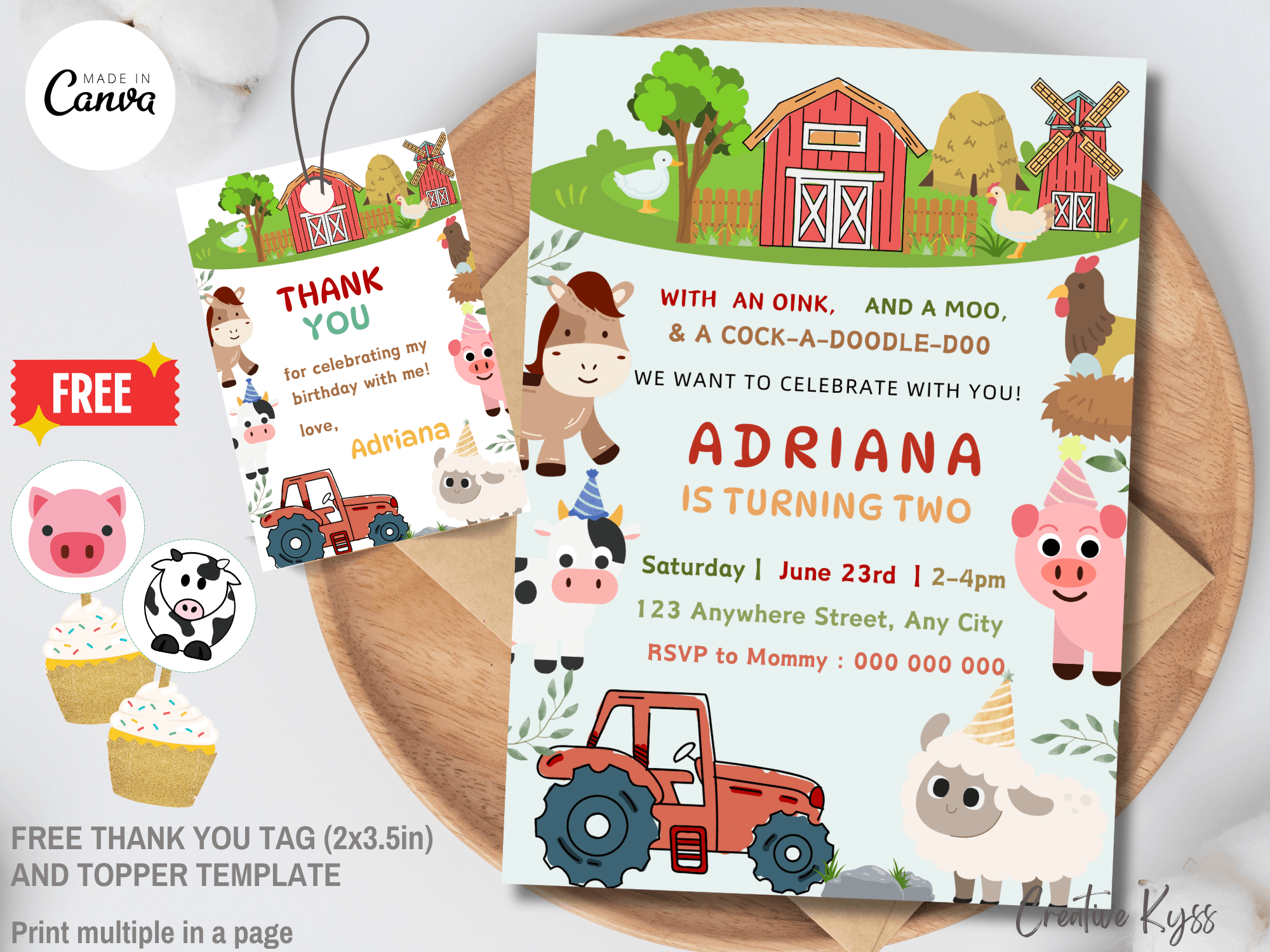 Free Printable Farm Birthday Invitations Free Printable