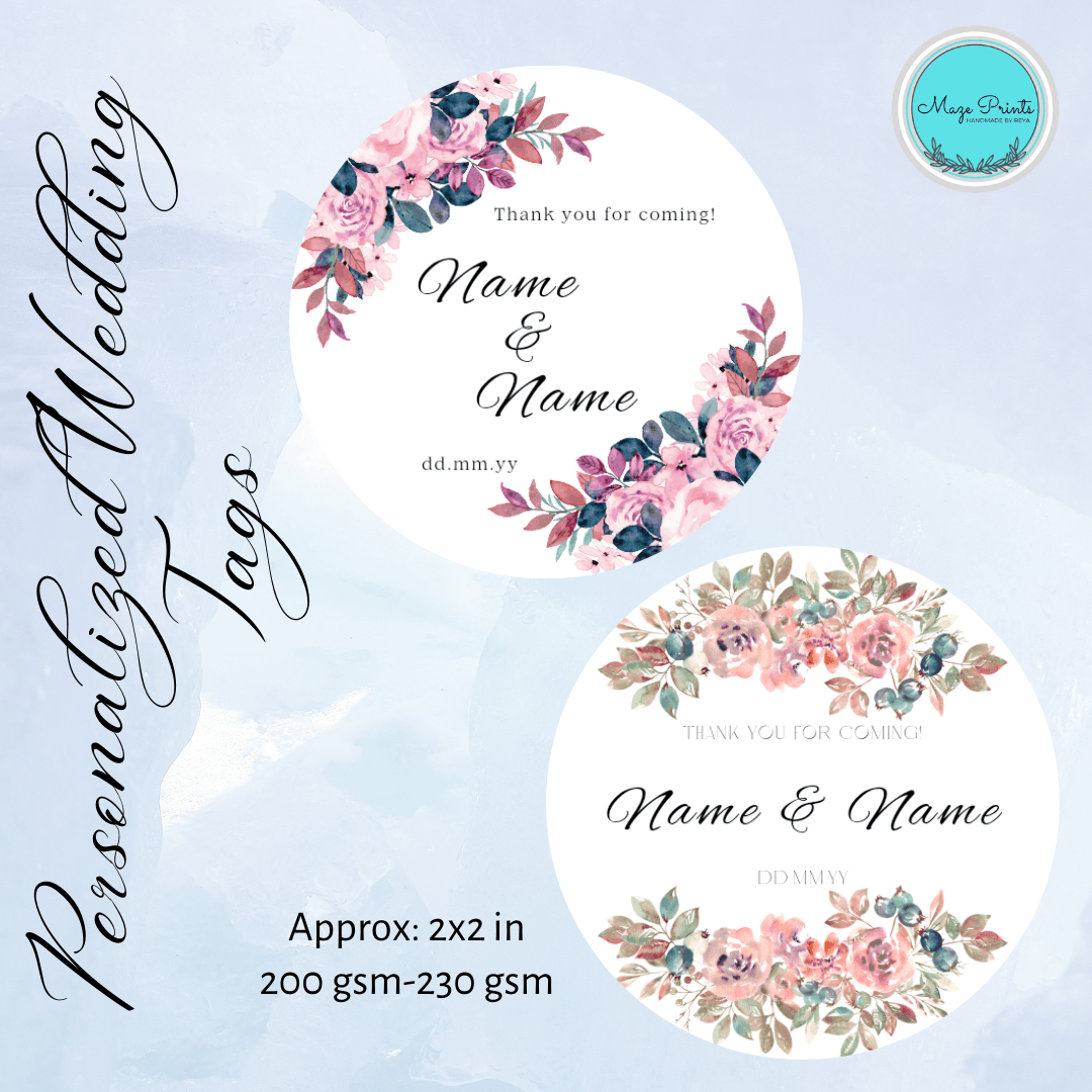 Wedding Sticker Template