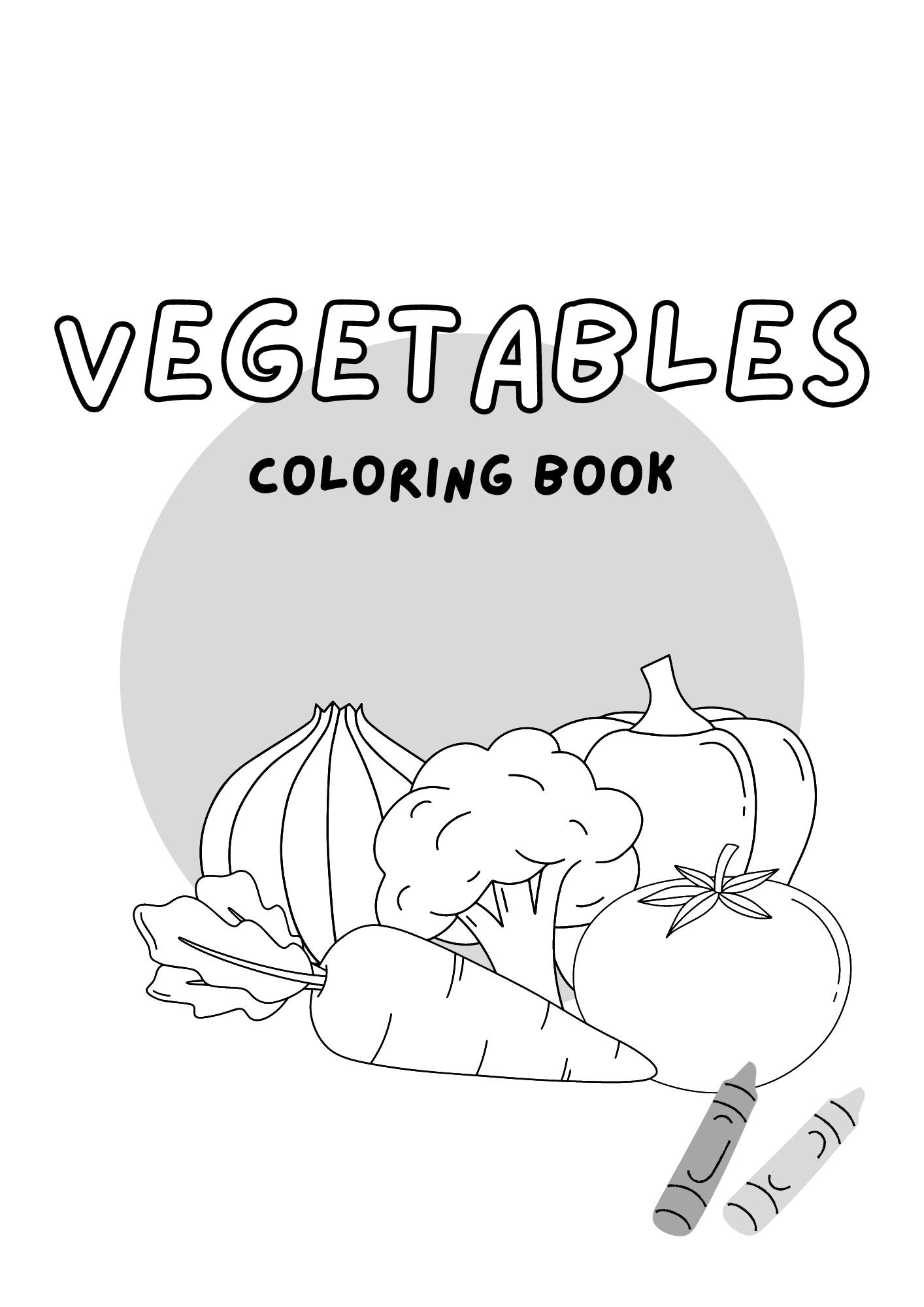 Preschool Vegetable Coloring Pages Free Printable Vegetables Coloring