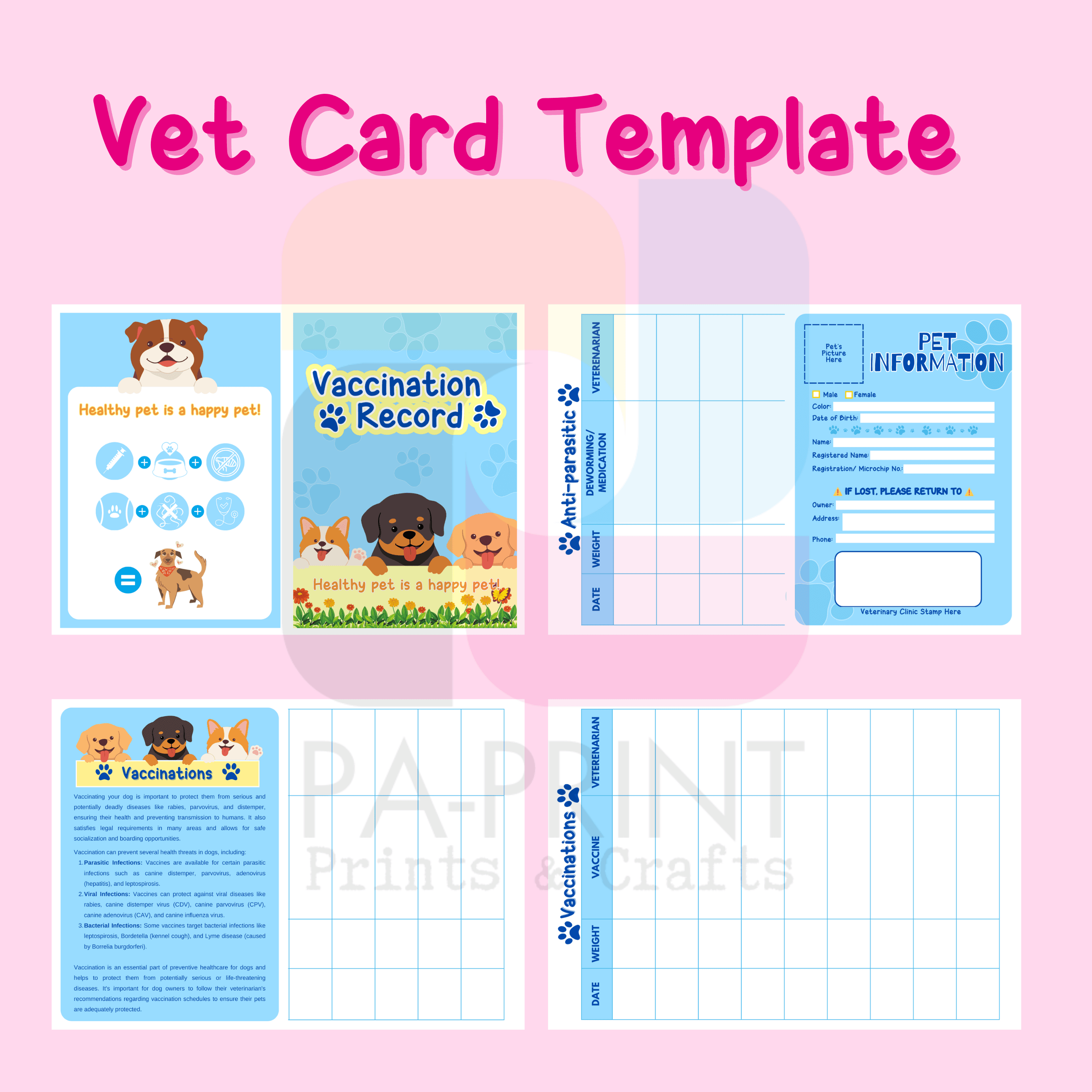 Printable Immunization Card Pdf - Infoupdate.org