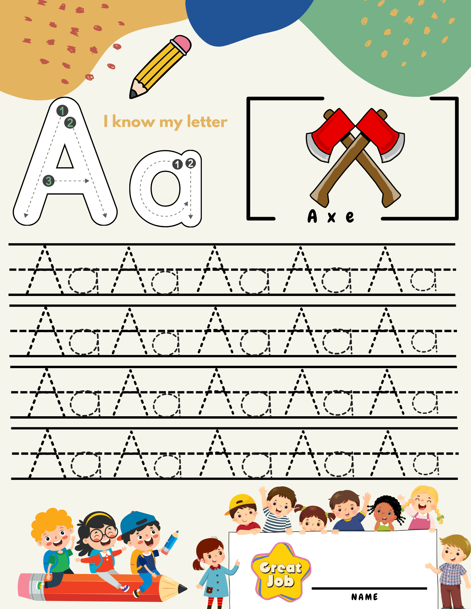Big And Small Letters Worksheets