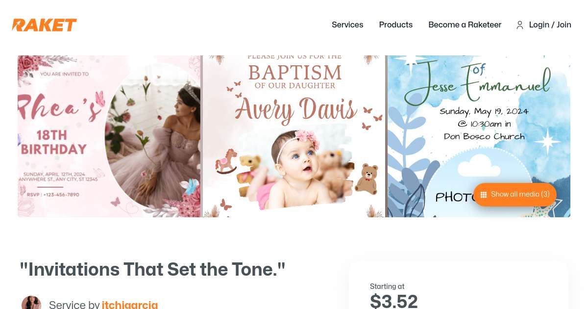 "Invitations That Set the Tone." by itchigarcia - Raket.PH