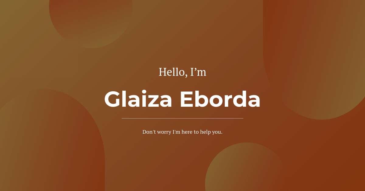 Glaiza Eborda