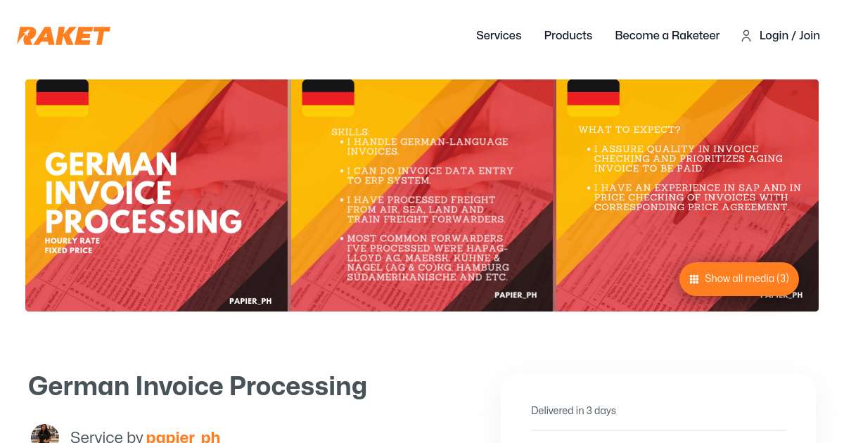 German Invoice Processing by papier_ph - Raket.PH