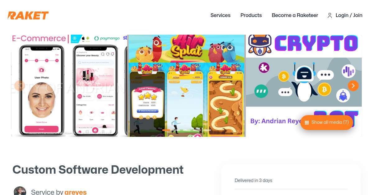 Custom Software Development By Areyes Raket Ph