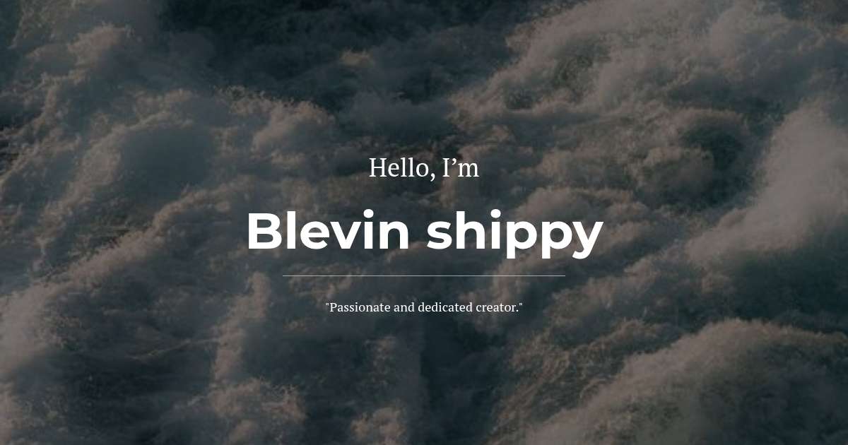 Blevin shippy