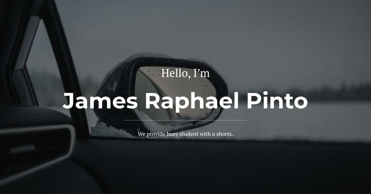 James Raphael Pinto