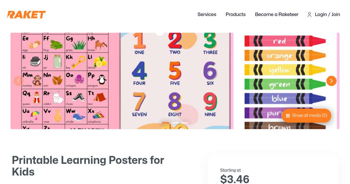 Printable Learning Posters for Kids by mommyshiene - Raket.PH