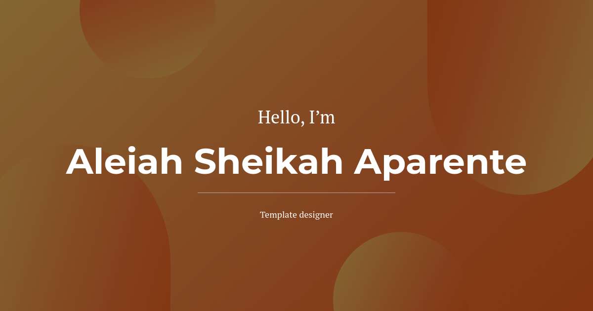 Aleiah Sheikah Aparente