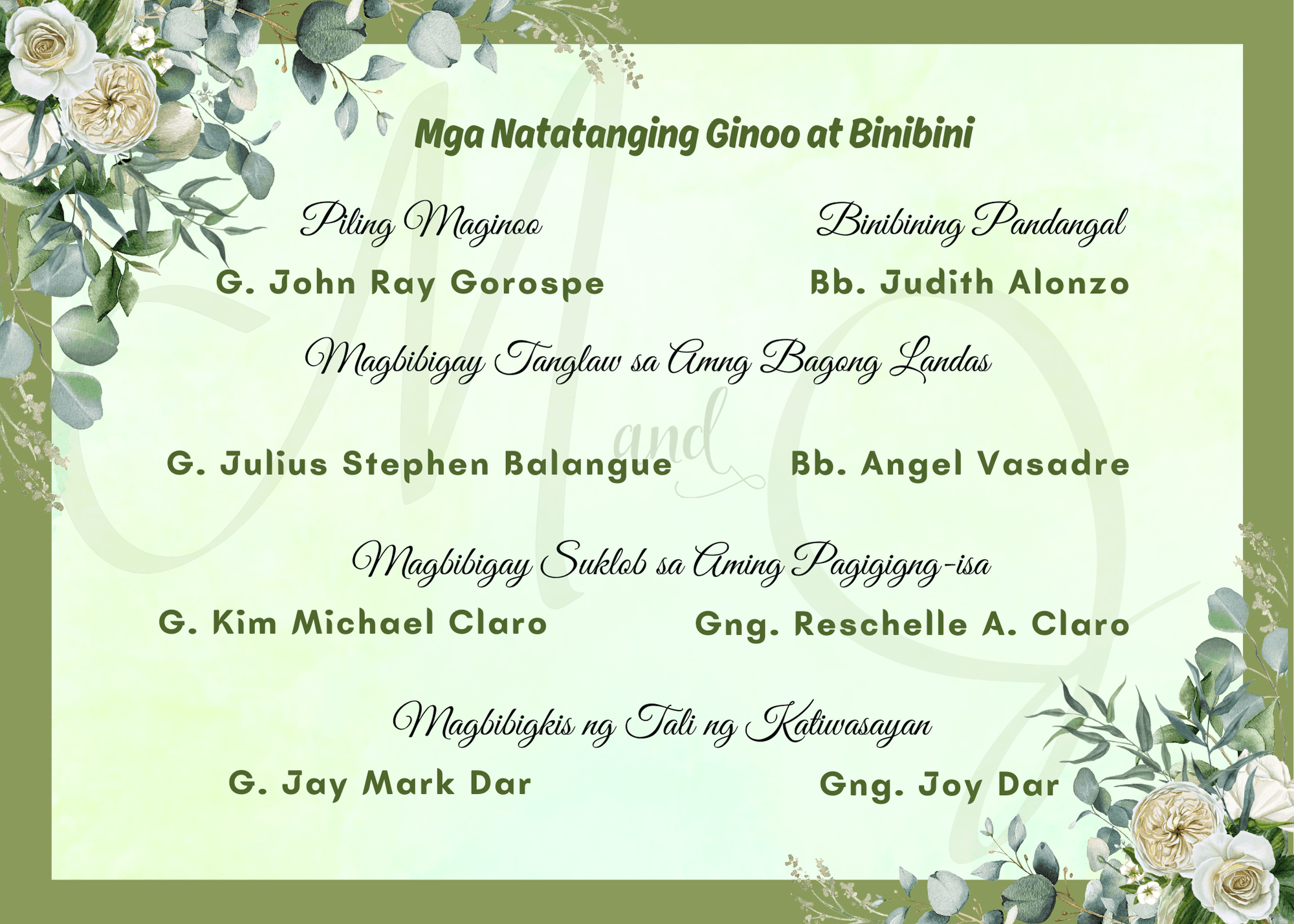 Wedding Invitation In Tagalog FILIPINIANA Wedding Party Ideas | Photo