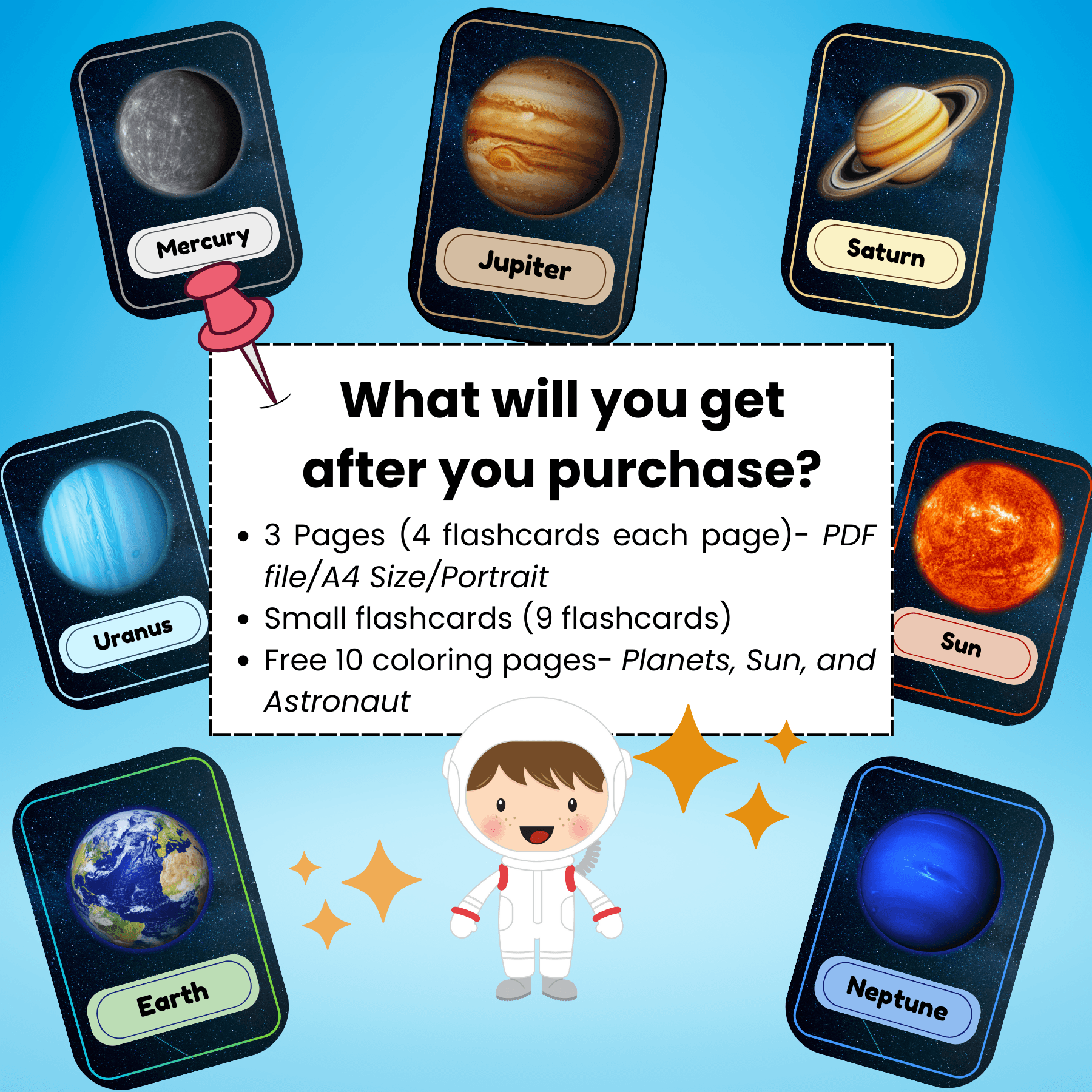 Solar System Flashcards Free