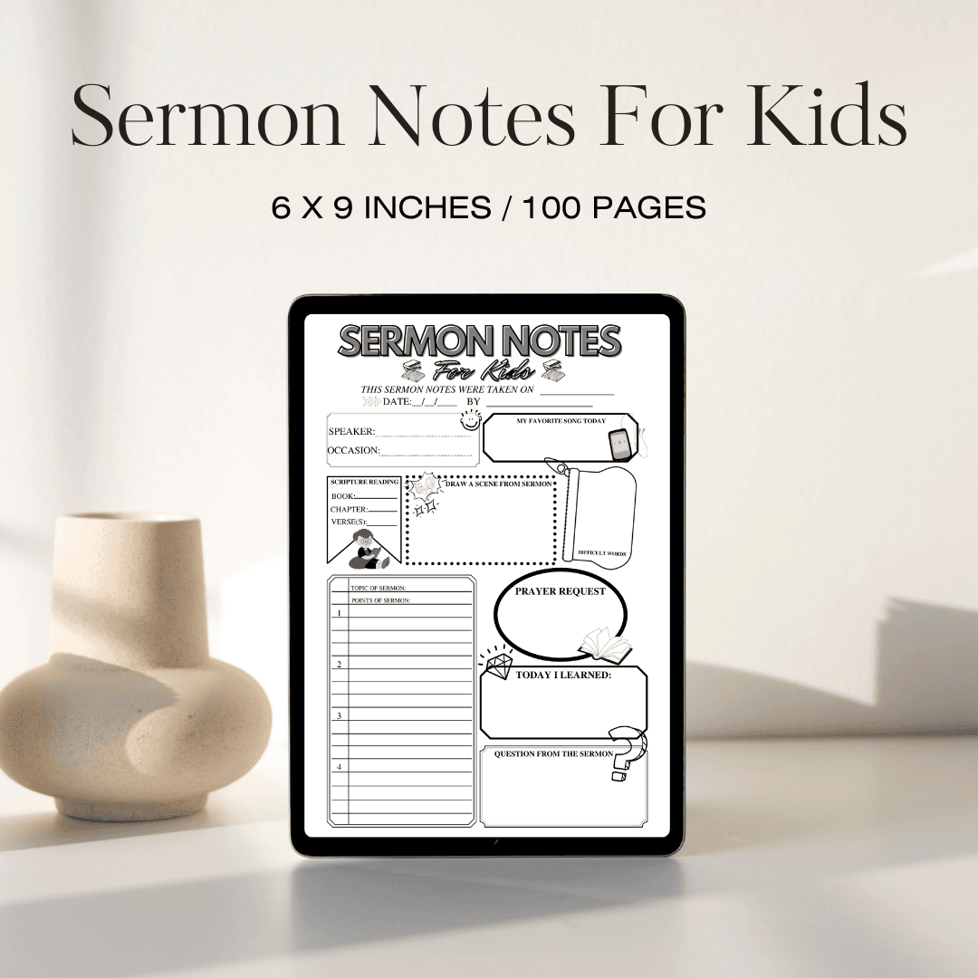 Youth Sermon Template Printable Sermon Notes (PDF) Gospel Armory