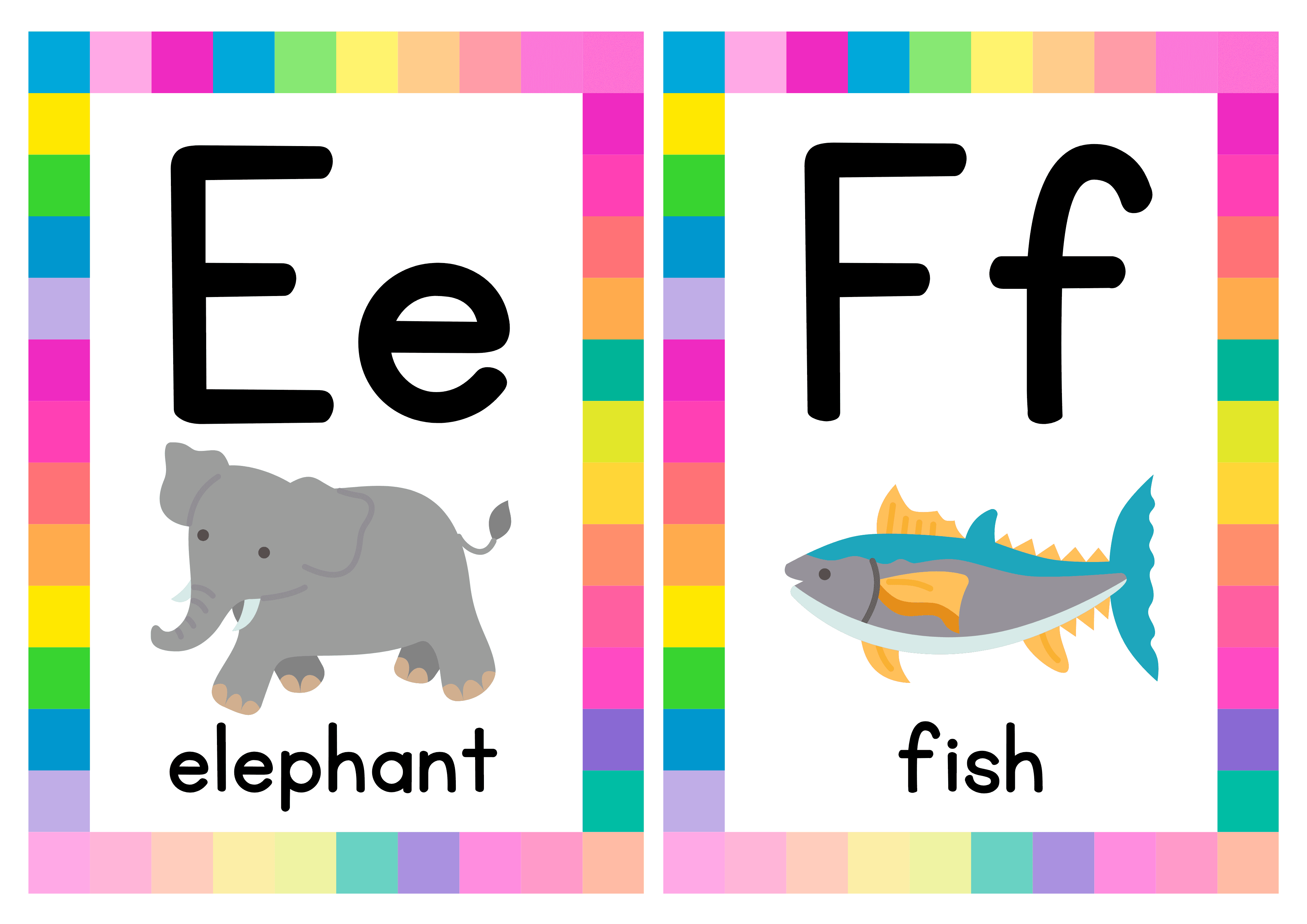 Letter E Flashcards