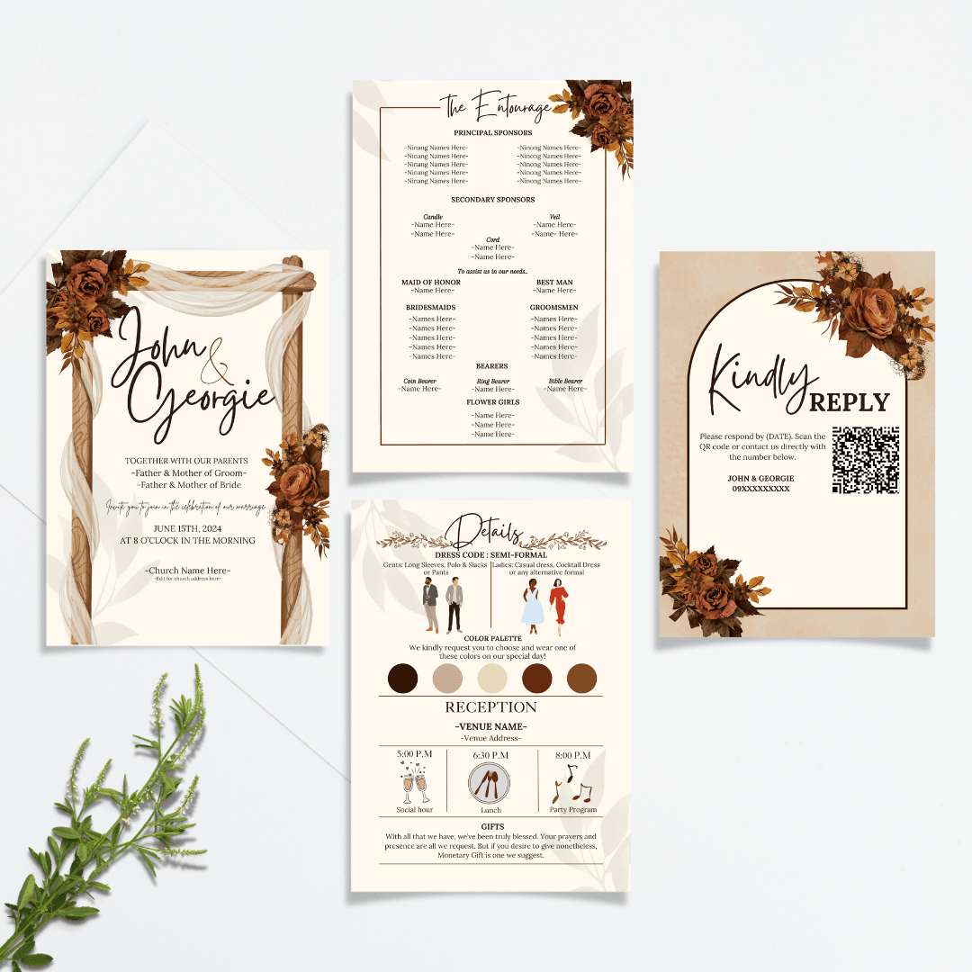 Rustic 5x7 Invitation Template