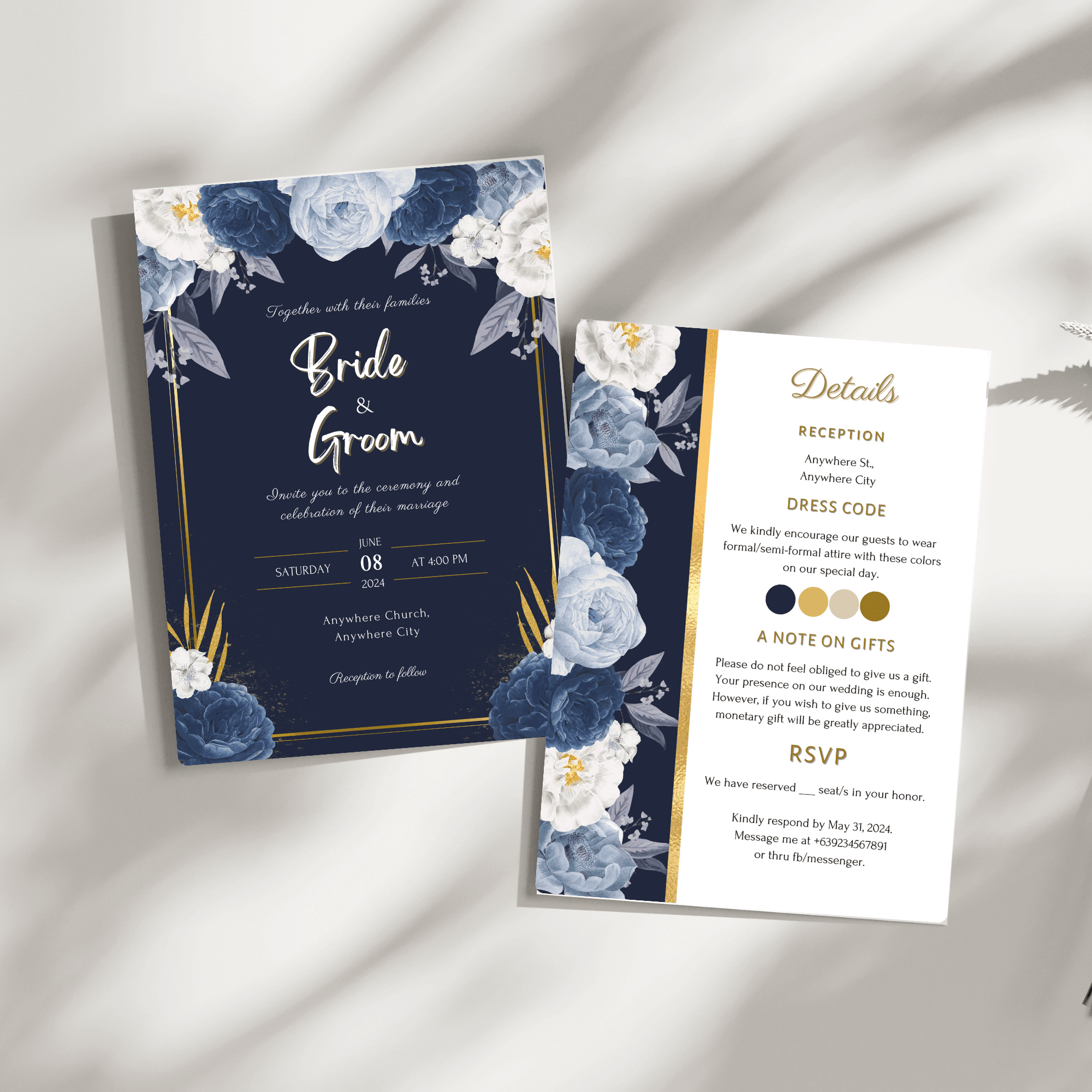 Blue Wedding Invitations Ideas Suggestions