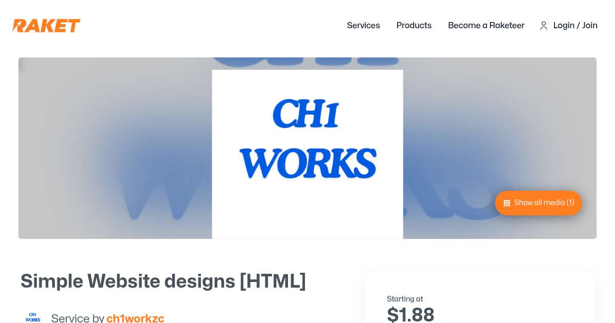 Simple Website designs [HTML] by ch1workzc - Raket.PH