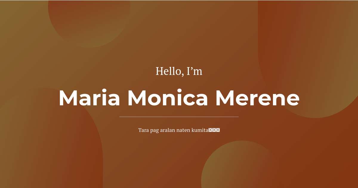 Maria Monica Merene