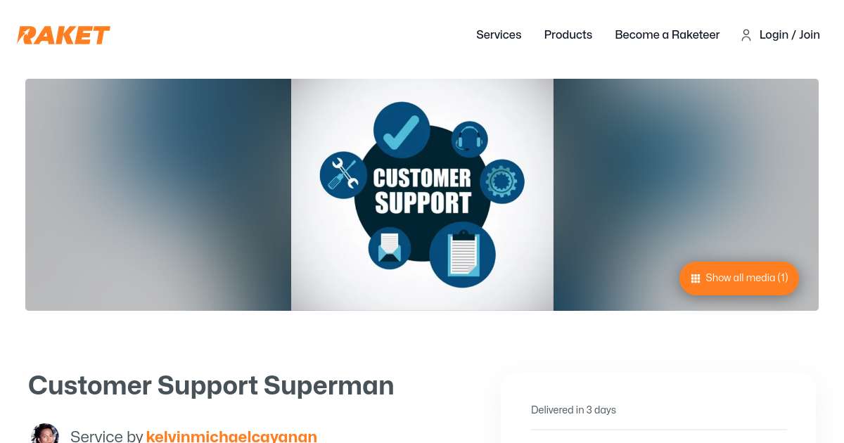Customer Support Superman by digital.gabino - Raket.PH