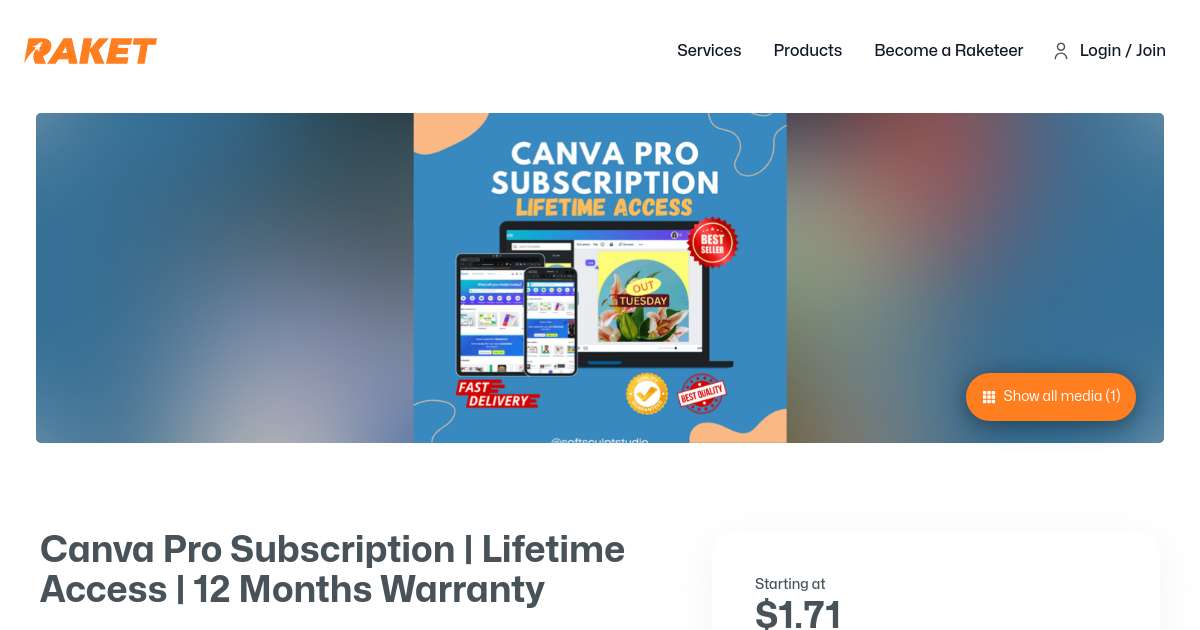 Canva Pro Subscription | Lifetime Access | 12 Months Warranty by ...