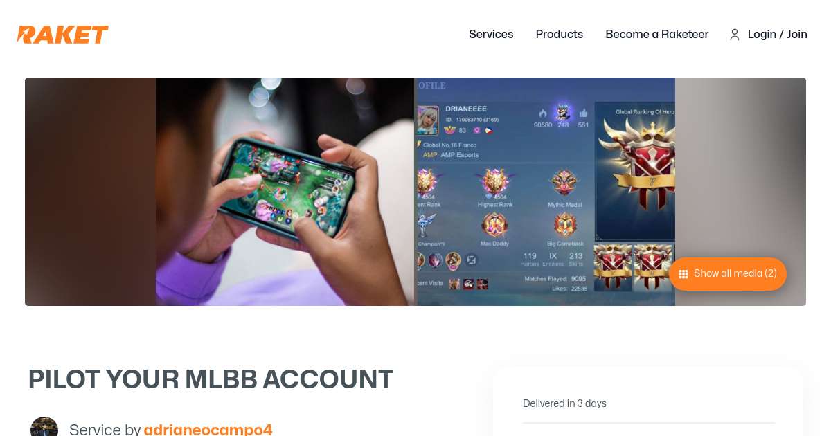 PILOT YOUR MLBB ACCOUNT by adrianeocampo4 - Raket.PH