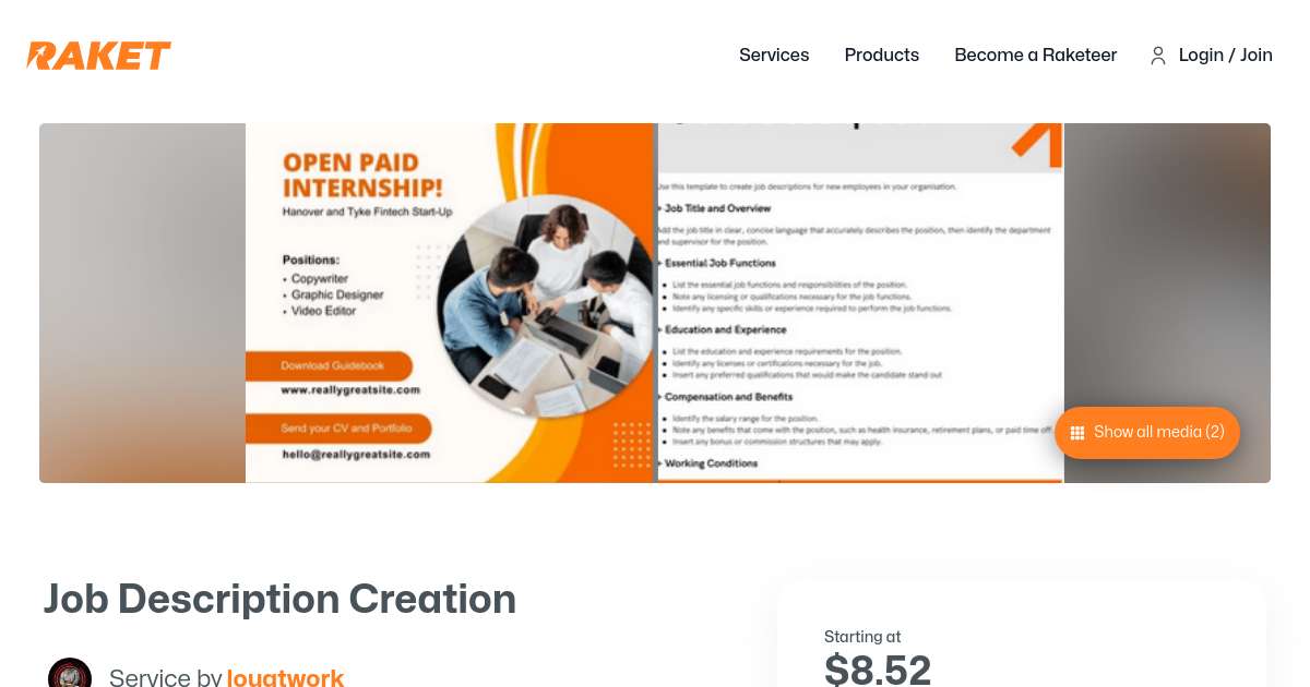 Job Description Creation by louatwork - Raket.PH