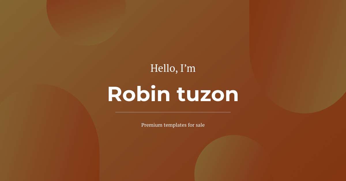 Robin tuzon
