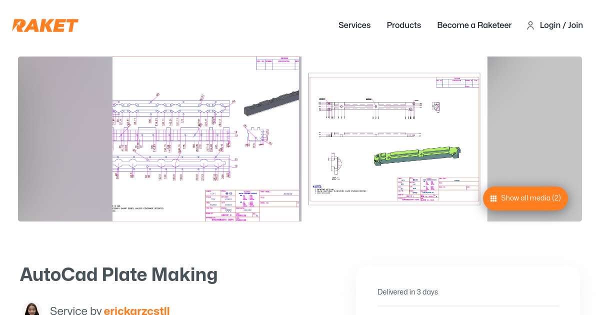 AutoCad Plate Making by erickarzcstll - Raket.PH