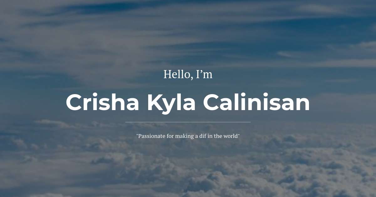 Crisha Kyla Calinisan