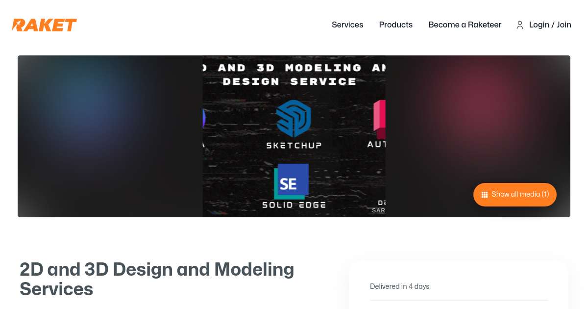 2D and 3D Design and Modeling Services by srhmgsi.13 - Raket.PH