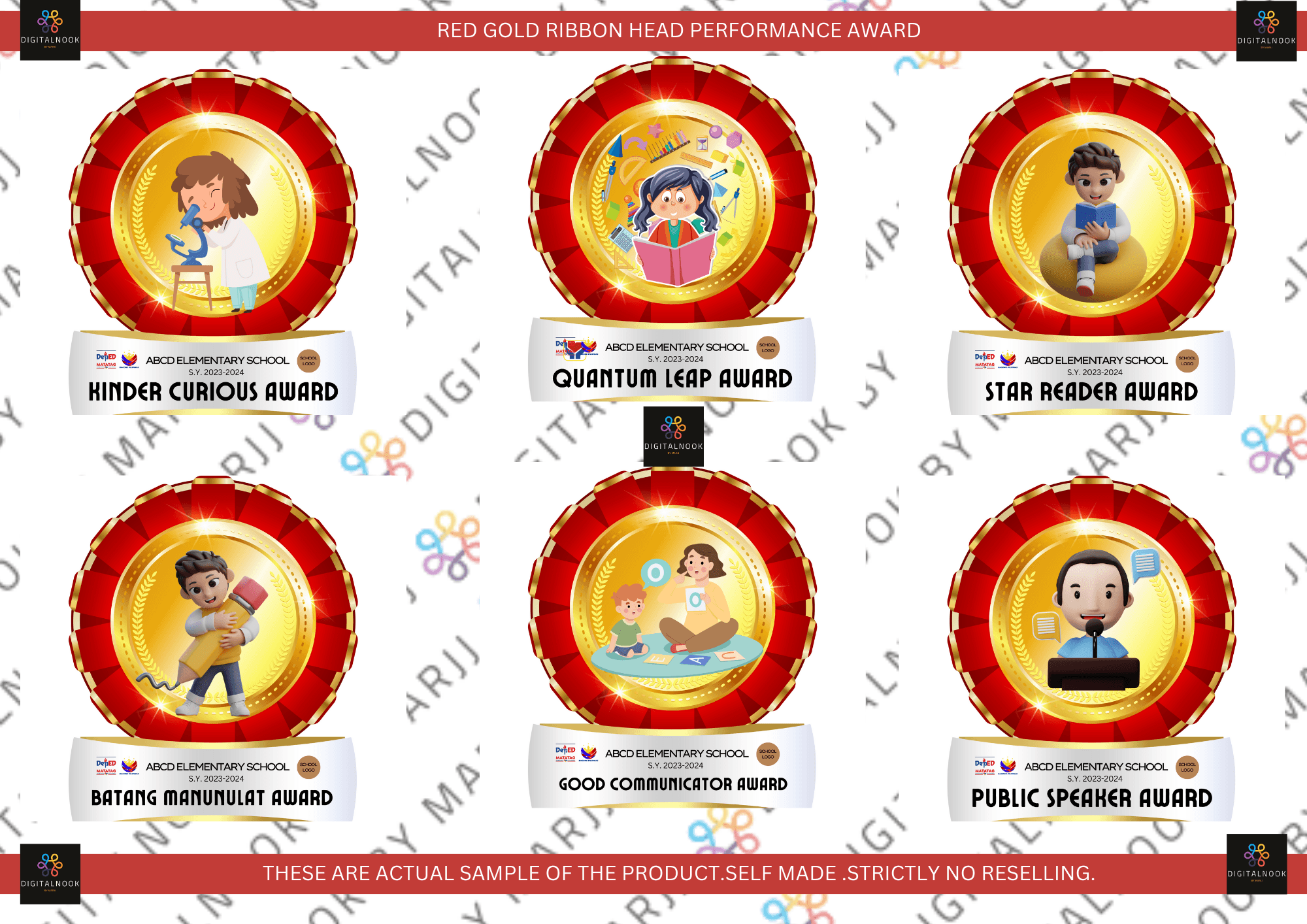 Deped Ribbon Award Template
