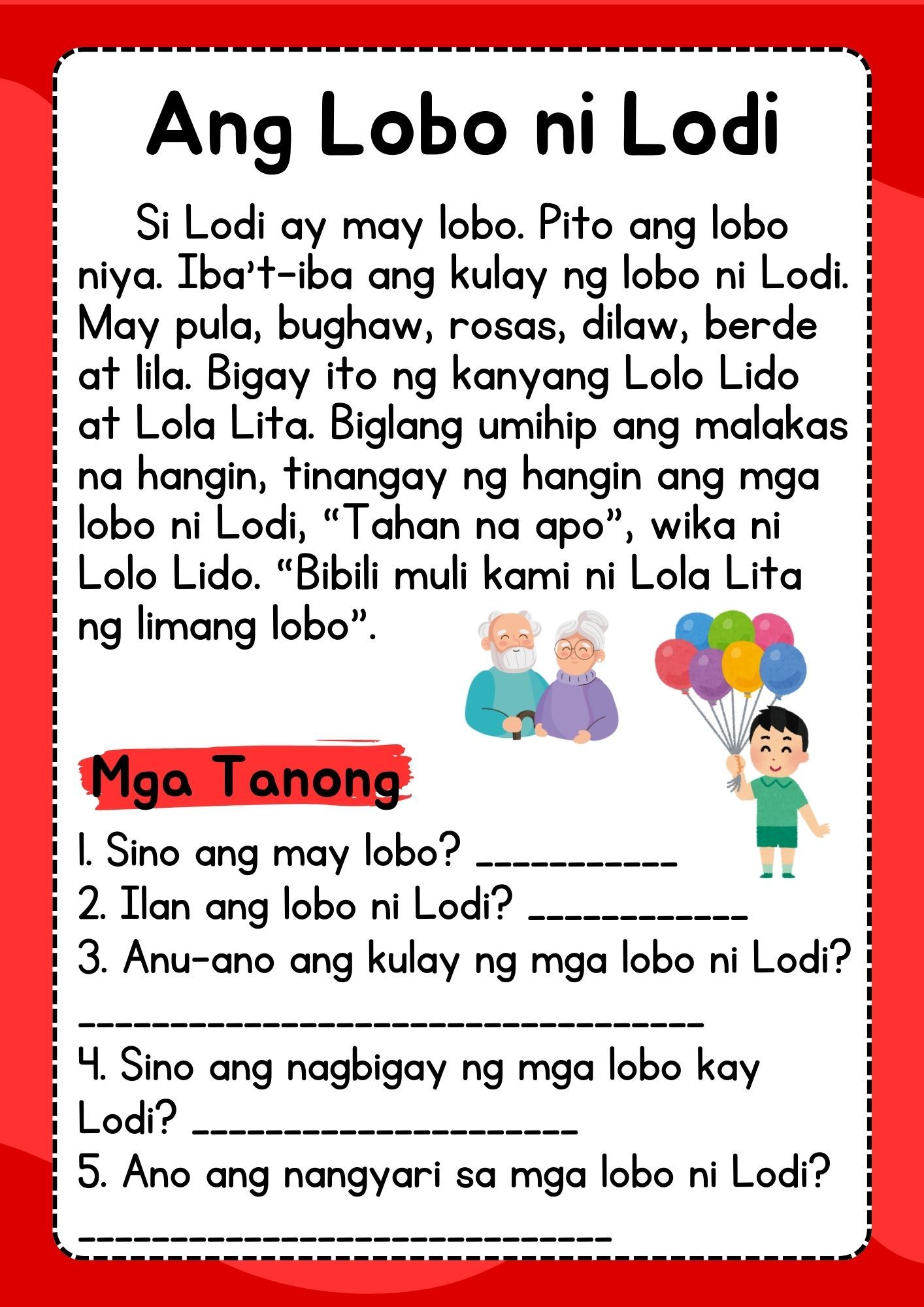 Maikling Kwento Grade 3