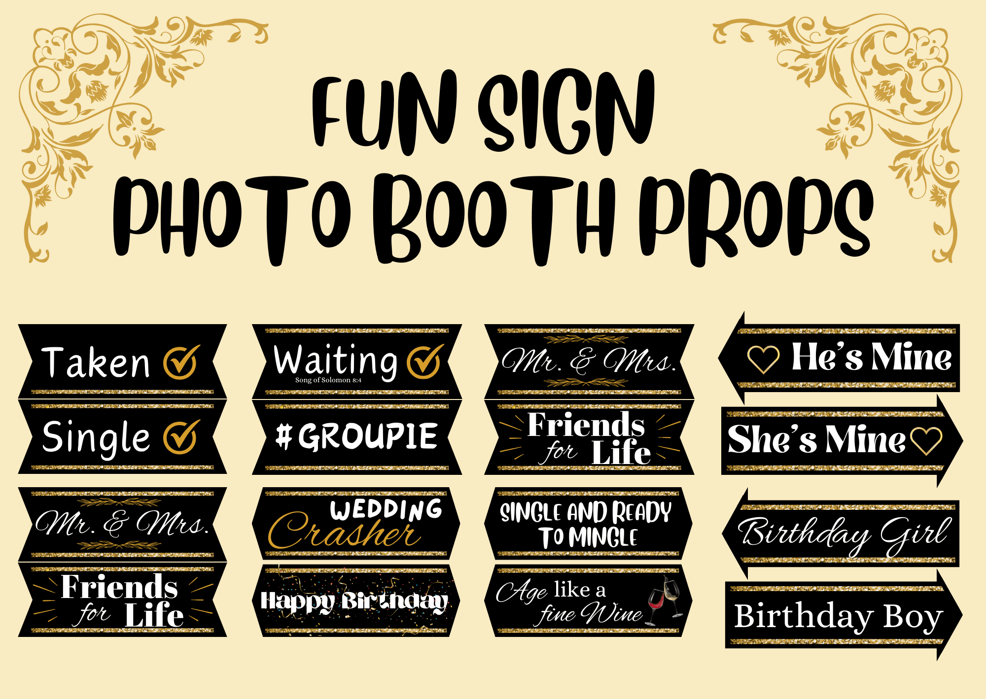 Funny Signs Photo Booth