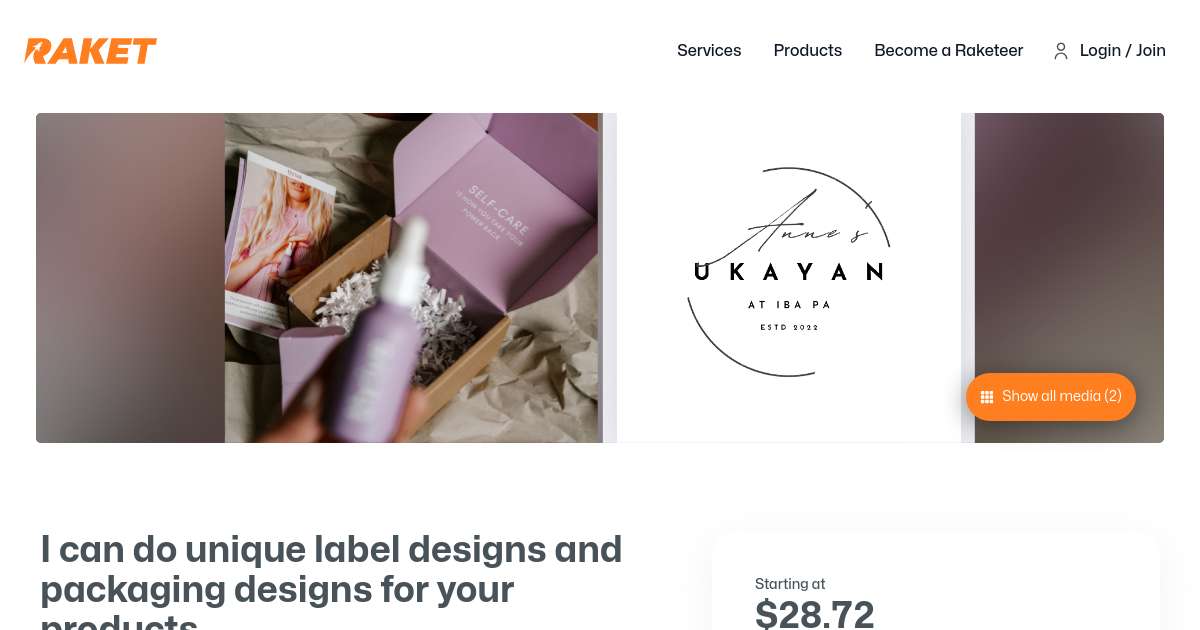 I can do unique label designs and packaging designs for your products ...