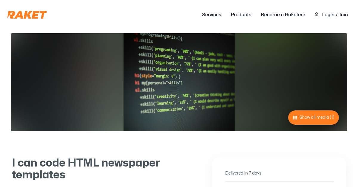 I can code HTML newspaper templates by mykaella2005 - Raket.PH