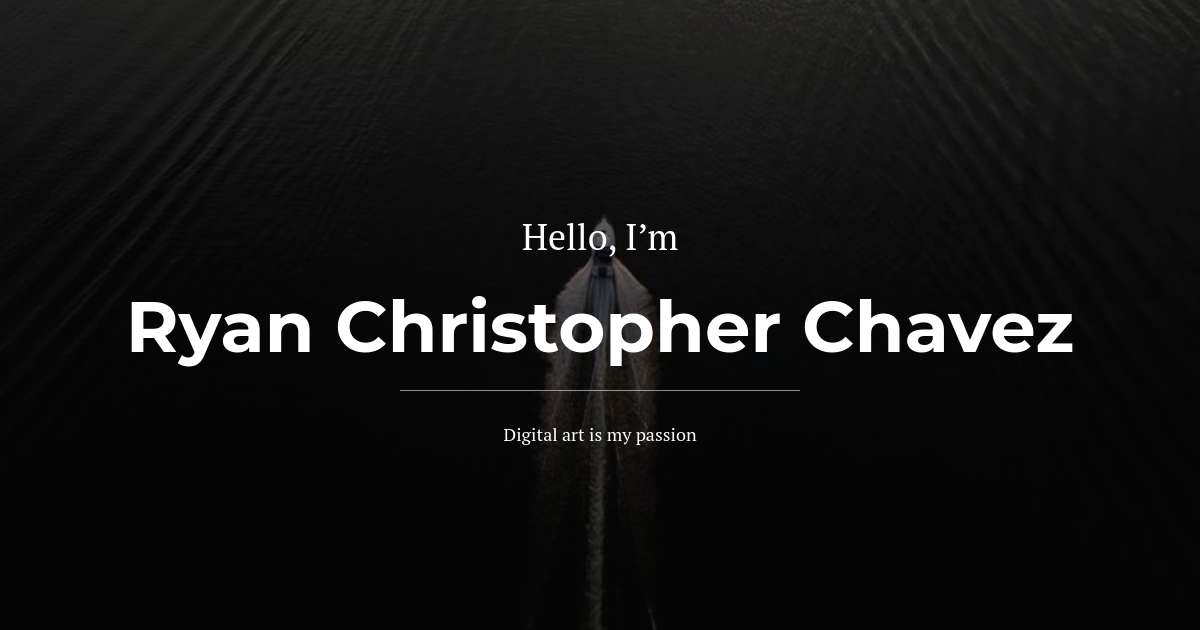 Ryan Christopher Chavez