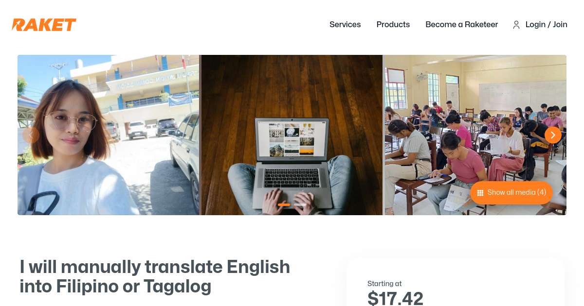 I will manually translate English into Filipino or Tagalog by ...